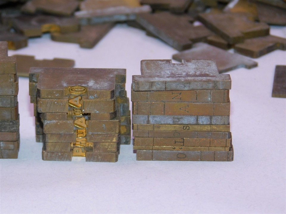 Vtg Lot 150 Printing Press Typeset Letterpress Letters Numbers Symbols ...