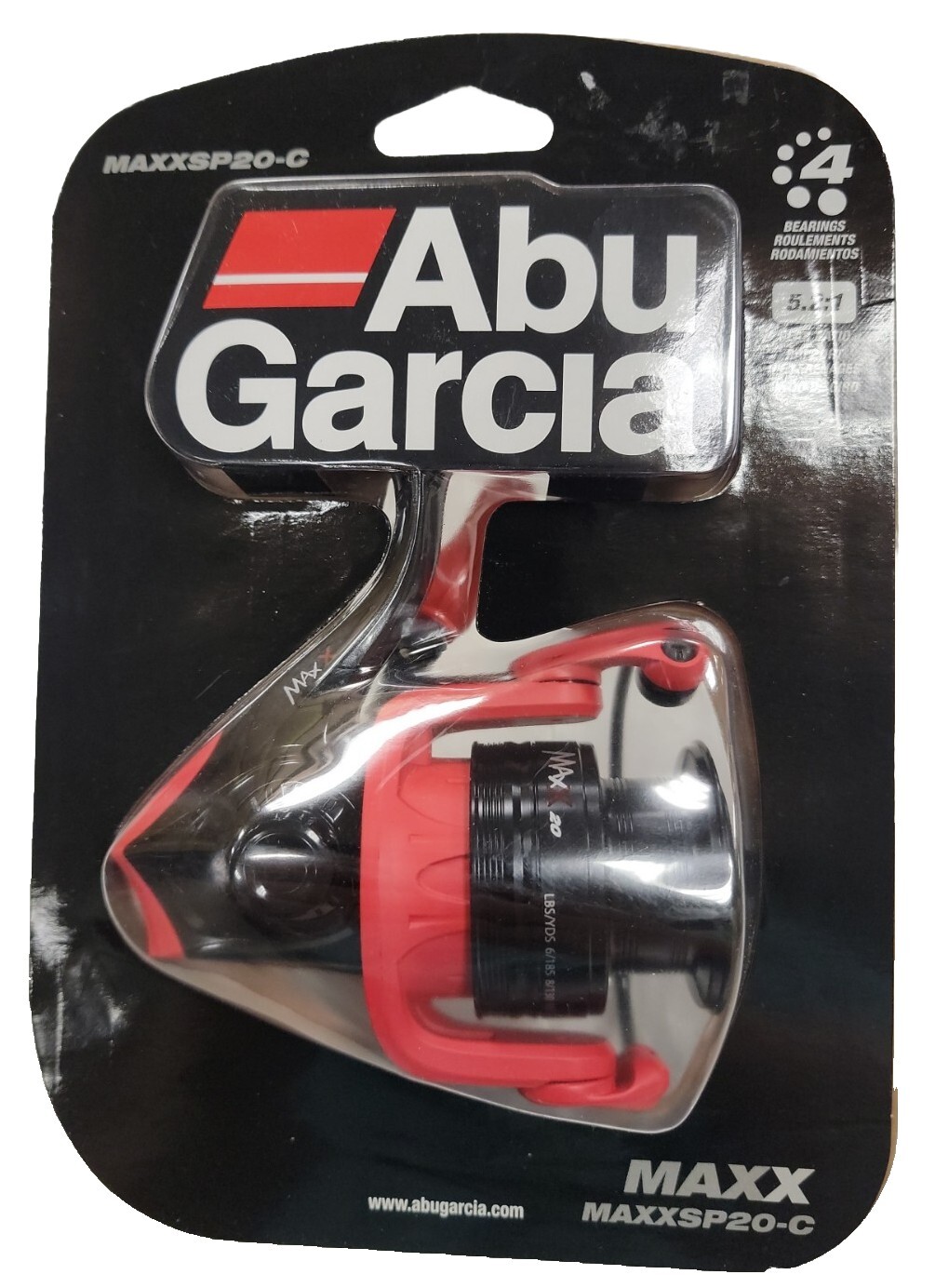 Abu-Garcia Spinning Reel,Maxx 60 Gear 4.8:1 Line 20/200 Drag 20lbs,NEW ...