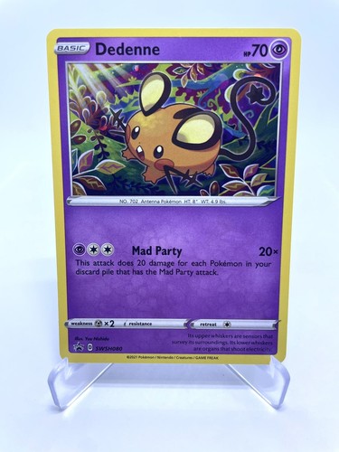 Pokémon TCG Dedenne SWSH080 Sword & Shield Holo Promo Card | eBay