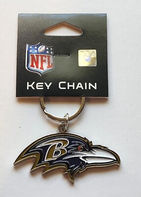 Baltimore Ravens Enameled Logo Metal Key Chain NFL Football | eBay