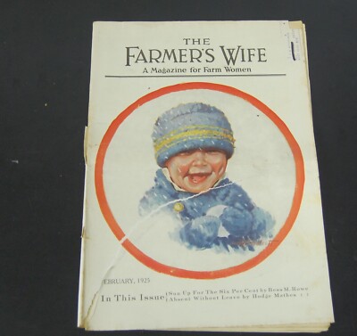 Vintage Feb 1925 issue The Farmer's Wife Magazine H.G. Wolcott cover ...