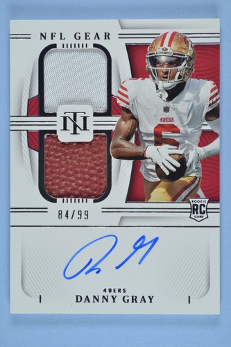 Danny Gray 2022 National Treasures Rookie NFL Gear Auto Relic /99 RPA ...