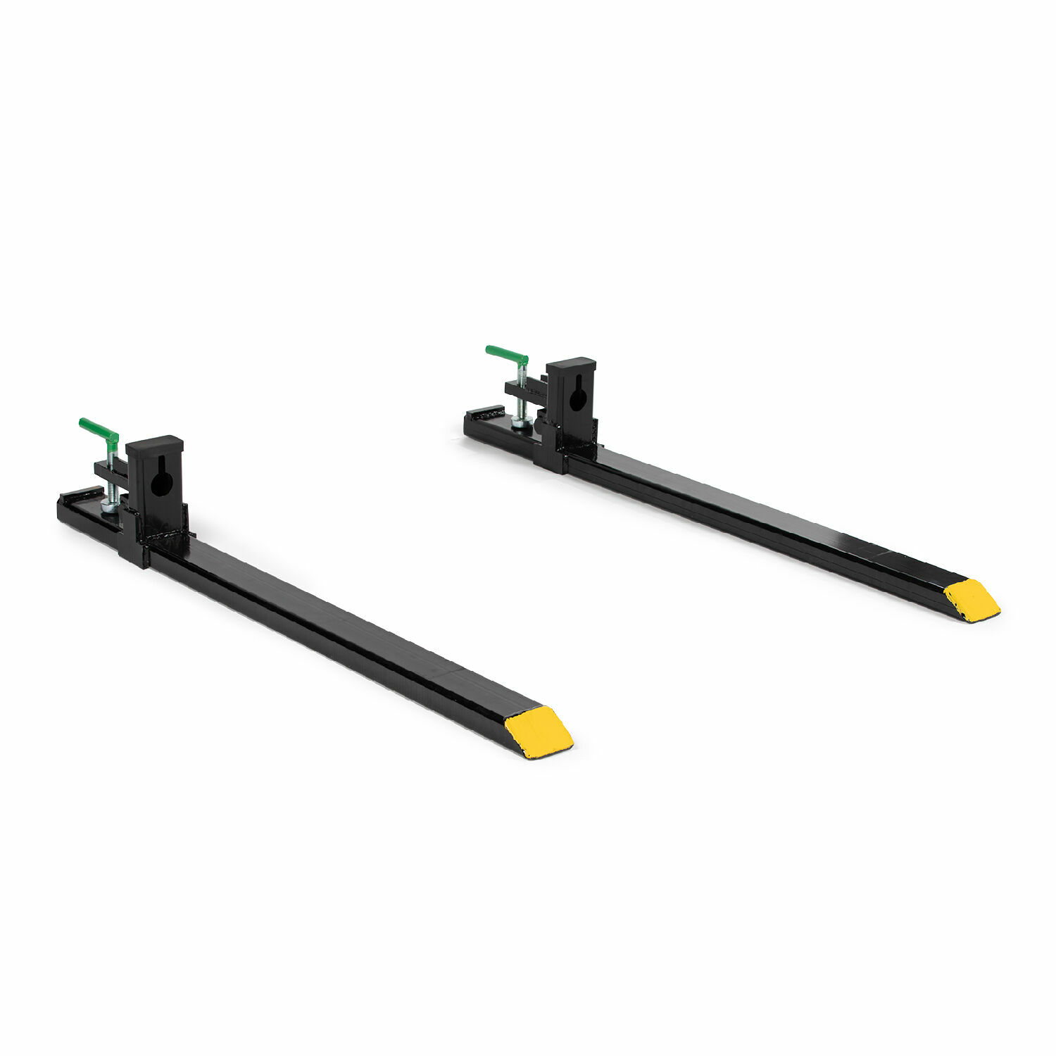 Titan Attachments Medium-Duty 60" Clamp-on Pallet Forks, 46" x 4" Fork ...