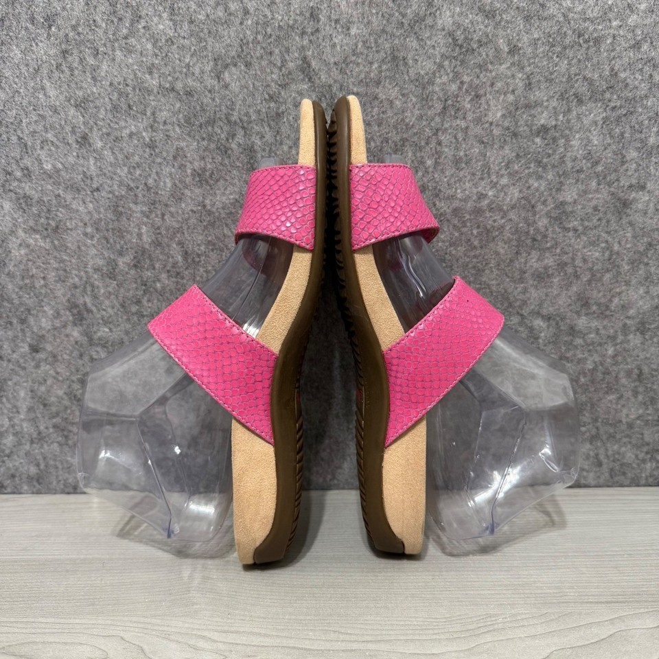 Vionic Randi Women's Pink Lizard Embossed Slide Orthotic Sandals Size 7 ...