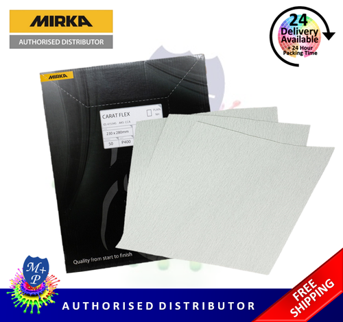 Mirka Carat Flex 230 x 280mm Sand Paper P120 to P400 50 Sheets ...