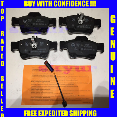 Mercedes-Benz Genuine Rear Brake Pad Set, Pads w/Sensor 0074201020 ...