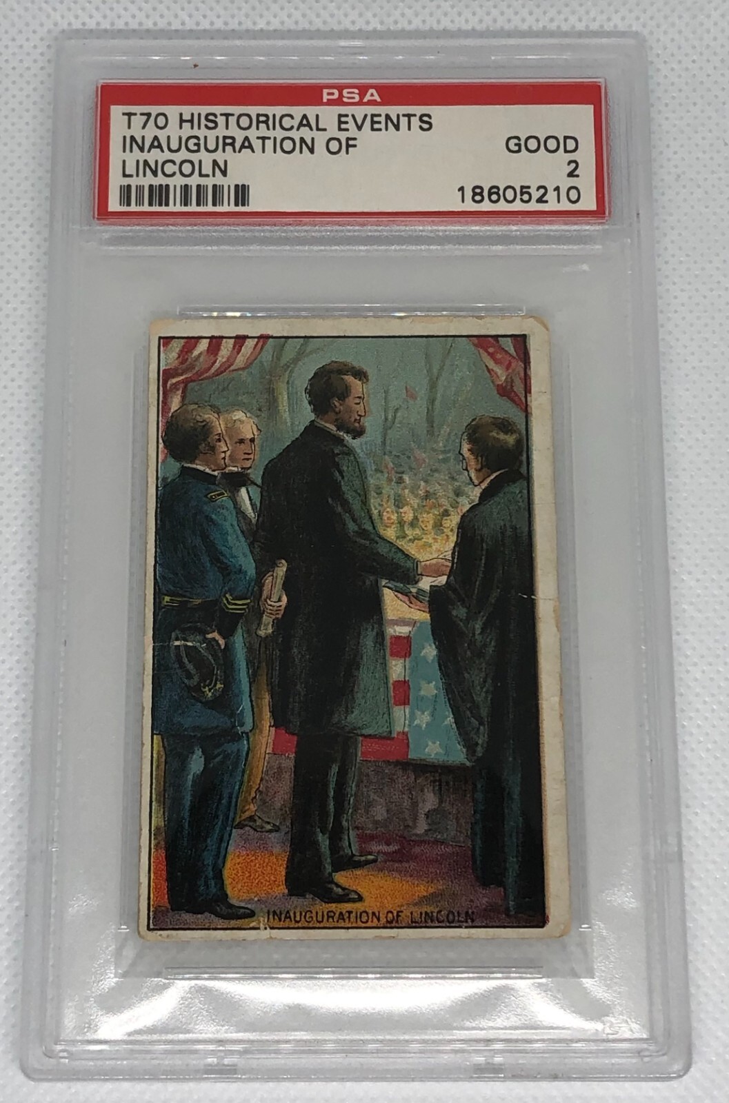 1910 T70 Inauguration of Lincoln Historical Event Card GRADED PSA 2 ...