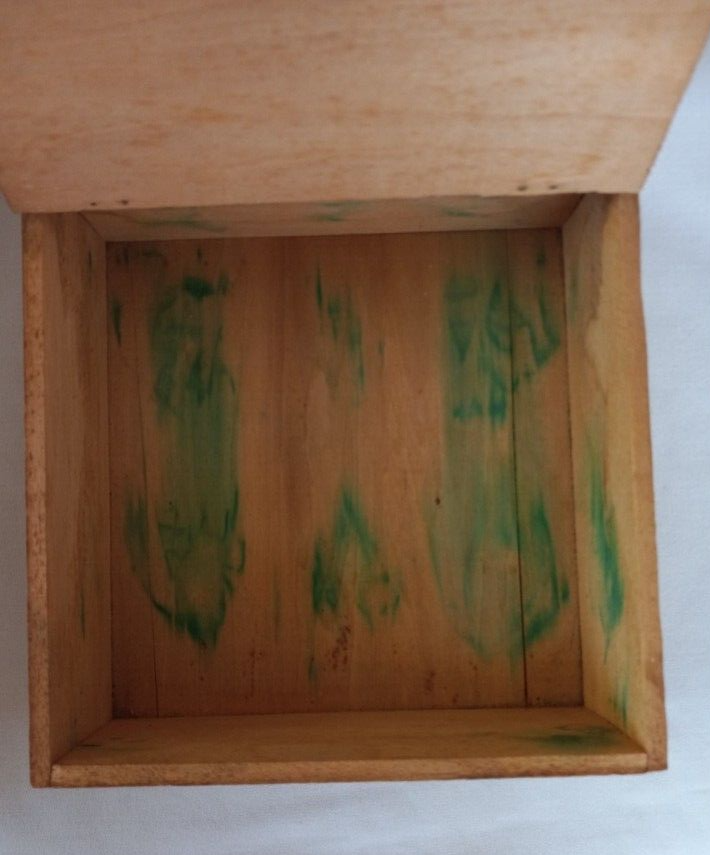 Vintage I Magnin Empty Wood Box - English Lemon Bath Size Soap Box ...