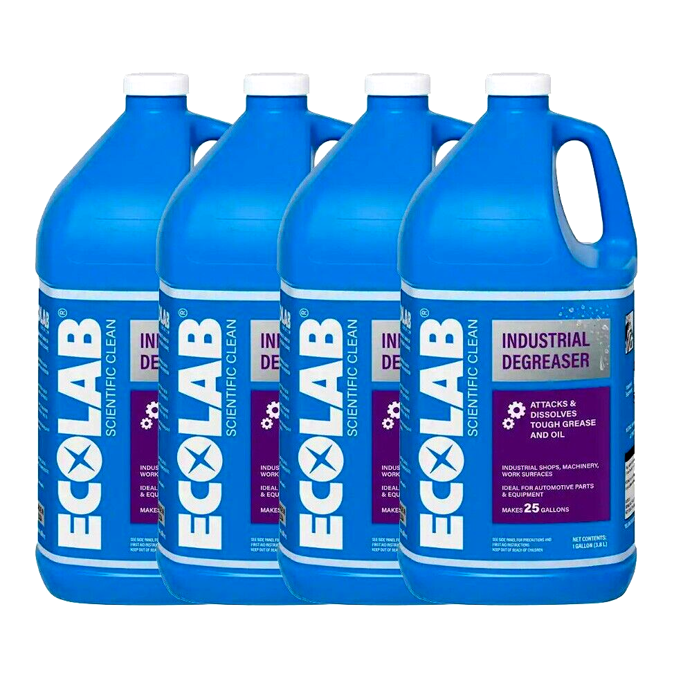 Ecolab Heavy Duty Industrial Degreaser Concentrate | 4 Pc. | 1 Gal ...
