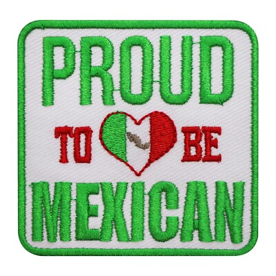Mexican Proud patch, Mexico flag patch, patch Embroidered Iron on patch ...