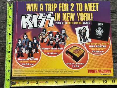 KISS Store Display Tower Records KISS SYMPHONY Gruntz Figures Set ...
