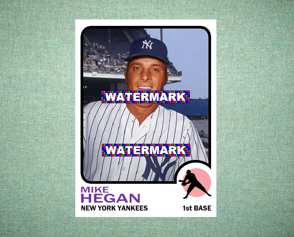 Mike Hegan New York Yankees 1973 Style Custom Baseball Art Card | eBay