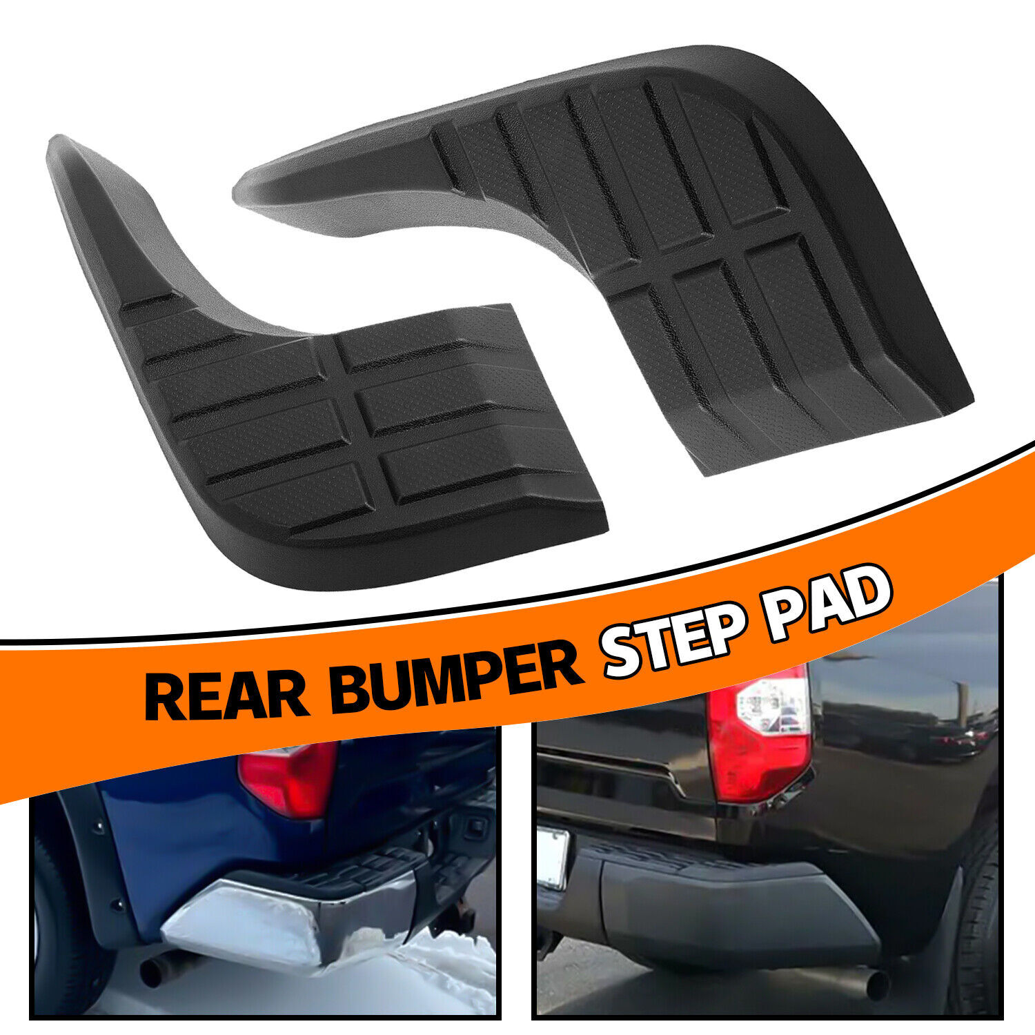 For Toyota Tundra 2014-2021 Rear Step Bumper Pad Cover LH & RH Side ...