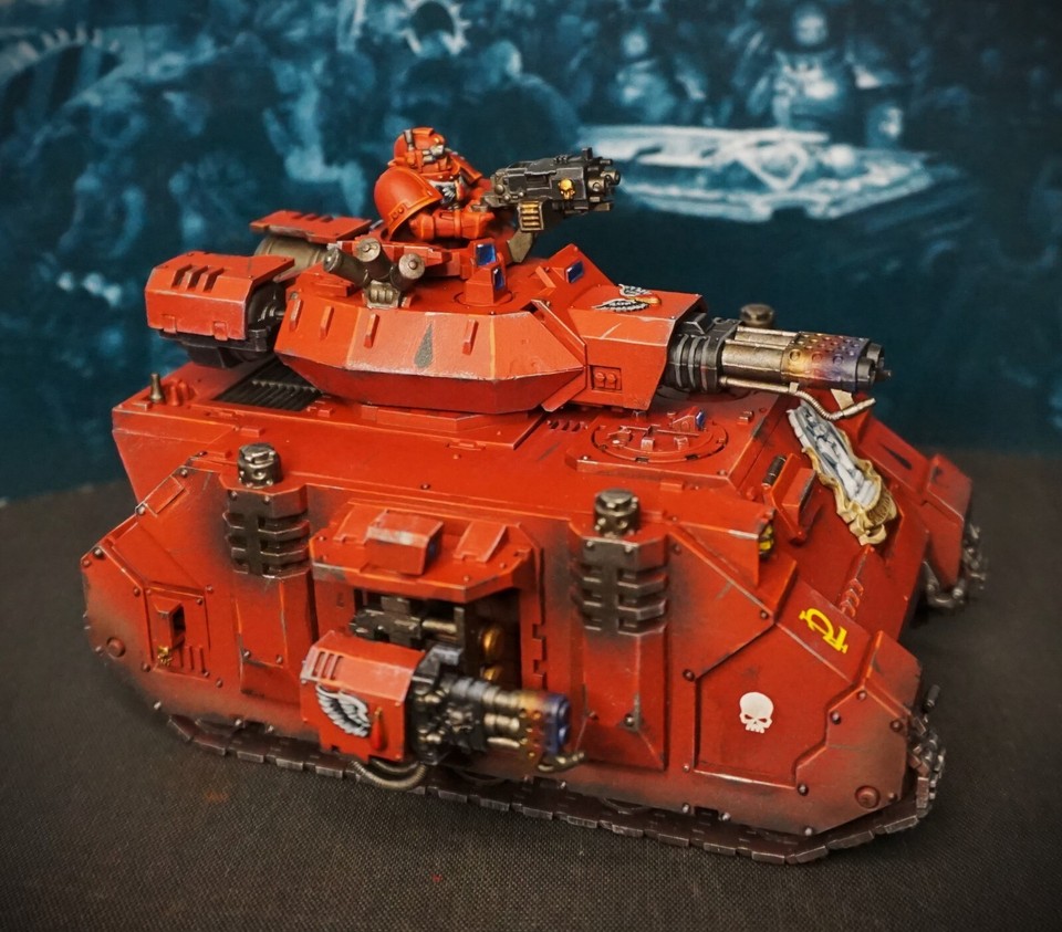 Baal Predator Blood Angels painted Warhammer 40k Primaris Space Marines ...