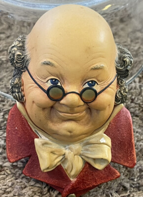1964 Bossons Chalkware Mr Pickwick Head Vintage Wall Decor Congleton ...