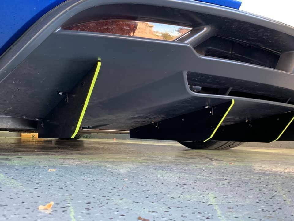 2013-2017 Dodge Viper ACR Style Diffuser Blade Kit GT GTS SRT TA Gen5 ...