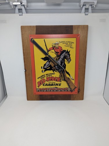 Daisy Red Ryder Cowboy Carbine Tin Sign Wood Frame | eBay