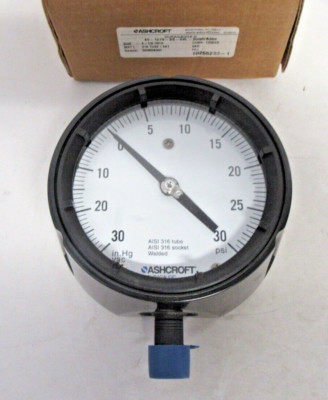 Ashcroft 45-1279-SS-04L- 30IMV&30# Ashcroft Type 1279 Duragauge ...