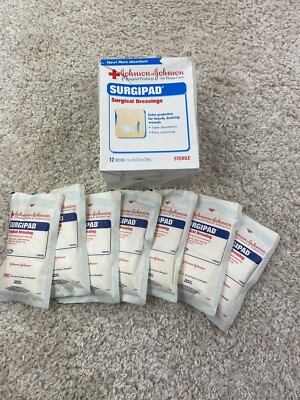 JOHNSON & JOHNSON Extra Large SURGIPAD Surgical Dressings Sterile 5" x ...