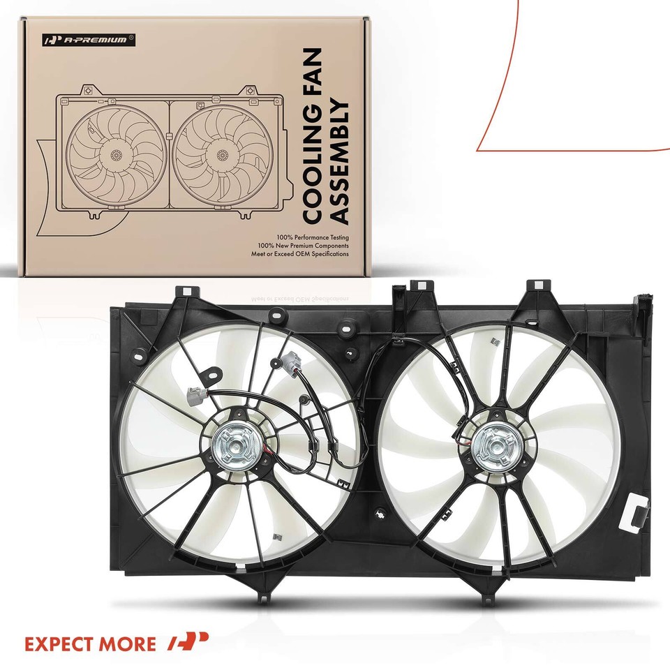 A-Premium Dual Cooling Fan Assembly w/Shroud for Toyota Camry Avalon ...