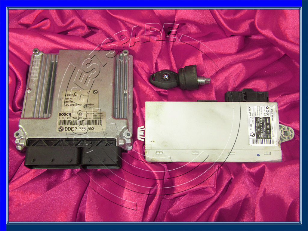 BMW 5 series E60 E61 3.0d M57N DIESEL ENGINE ECU SET DDE CAS LOCK ...