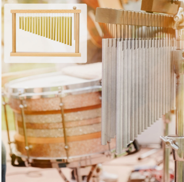 Suwimut 20-NOTE Bar Chime, Single-row Table Top Wind Chime, 20 Bars ...