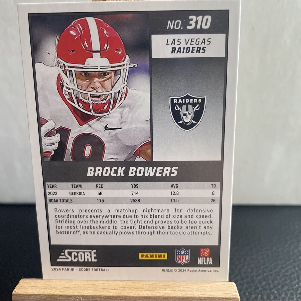 2024 Score Brock Bowers Rookie #310 | eBay