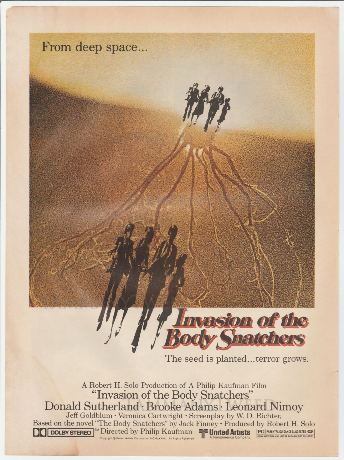 Invasion Of The Body Snatchers 1978 Poster