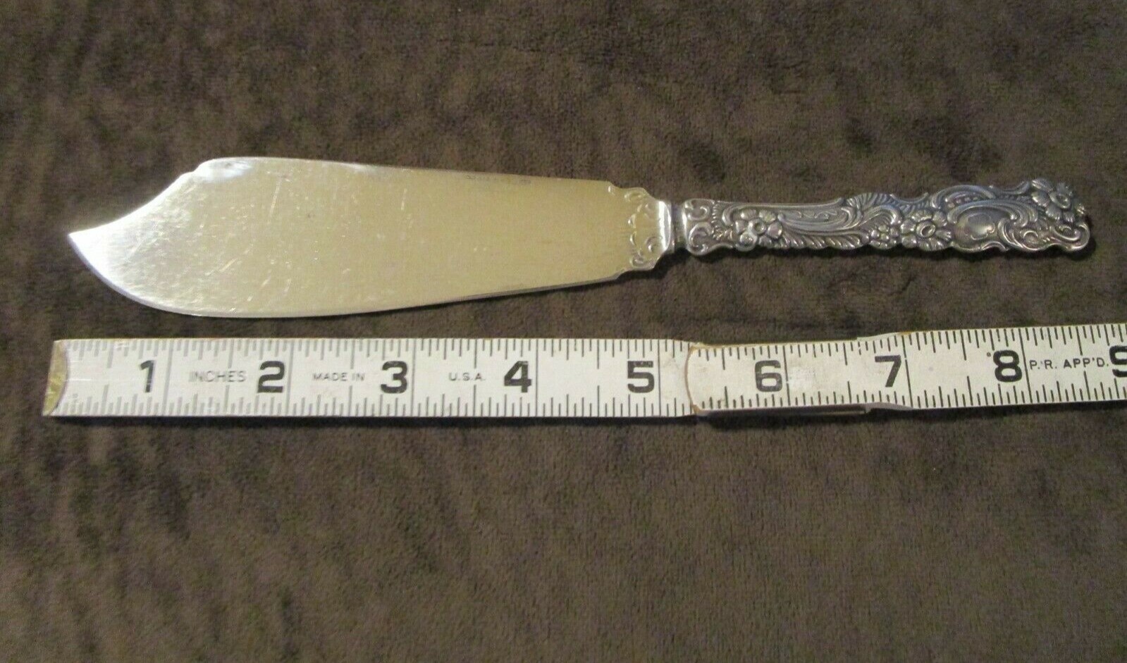 Vintage Prima NY Silver Plate Ornate Fish Knife 9" Long Sweden | eBay