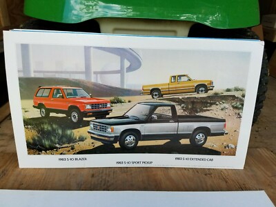 Original Chevrolet Chevy Dealer Showroom Poster 1983 S10 Blazer Sport ...