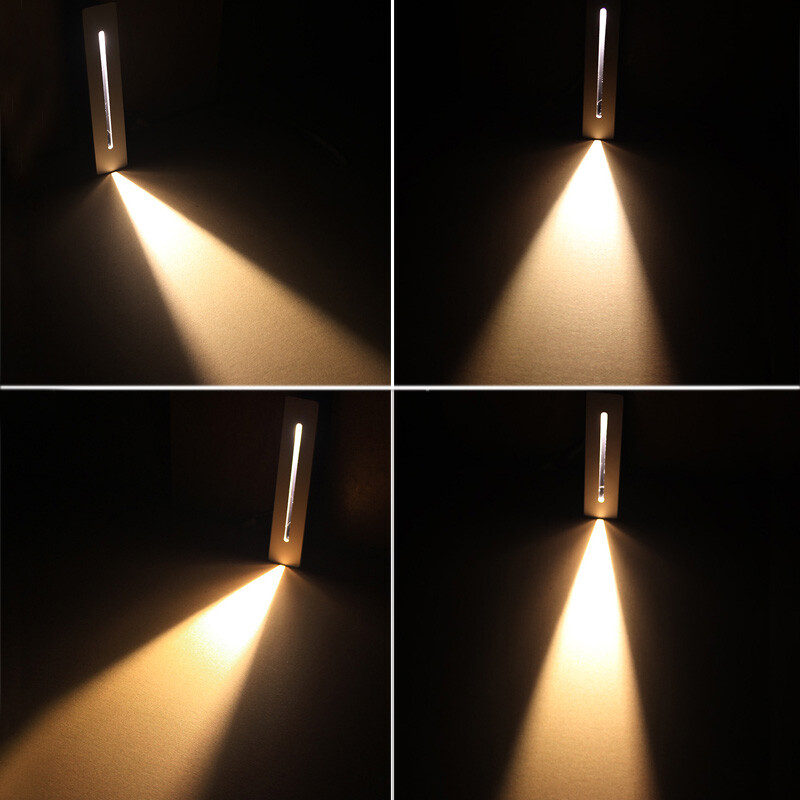 LED Wall Fixture Lamp Cabinet Foot Light Step Stair Lighting Narrow ...