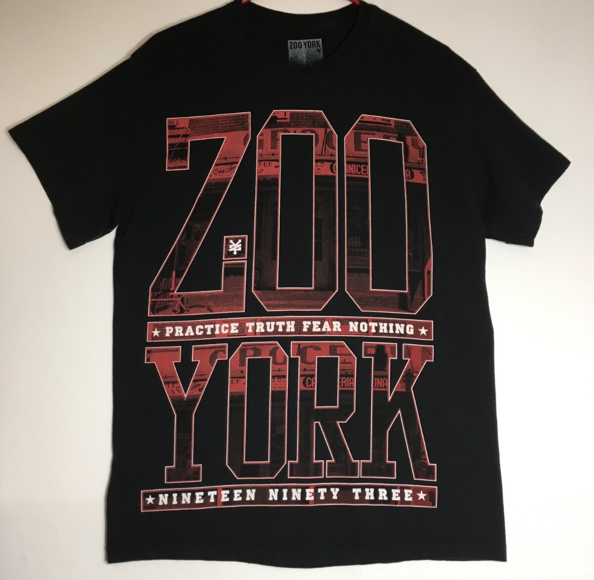 Zoo York t shirt size men's large "practice truth fear nothing ...