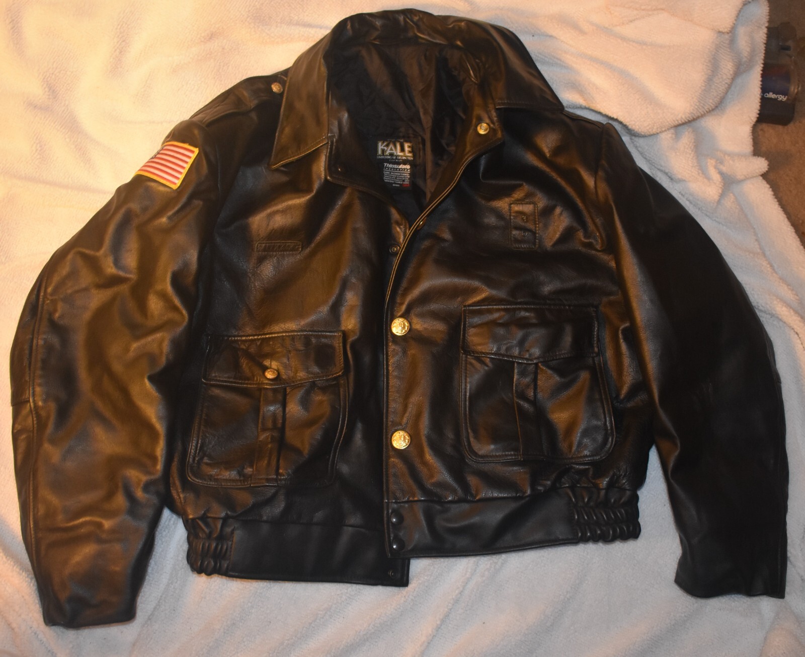 Kales Chicago Style Motorcycle Police Leather Jacket … - Gem