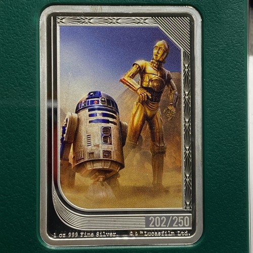 2023 Niue Star Wars Trading Coin 1oz .999 Silver R2-D2 & C-3PO 202/250 ...