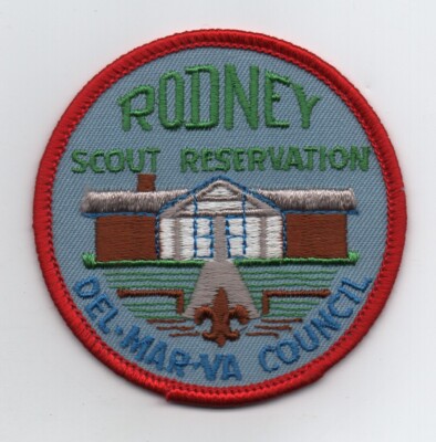 Rodney Scout Reservation Patch (Del-Mar-VA Council.), Red Border, Mint | eBay