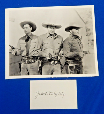 Western Movie Actor John Dusty King AUTOGRAPHED Index Card | eBay