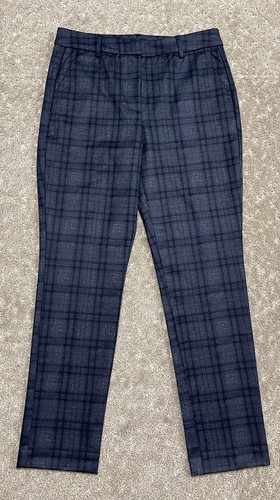 Violets & Roses Chino Pants Womens SIZE 8 / 29 Blue Plaid Tapered Leg ...