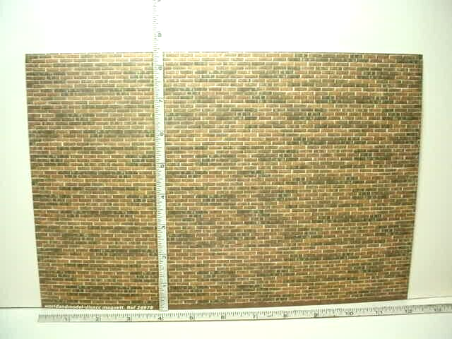 Miniature Embossed Brick Sheet #24978 Dark Colors 1/2 (1:24) Scale | eBay