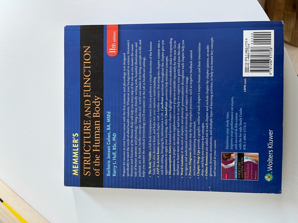 Memmler's Structure and Function of the Human Body, SC by Barbara ...