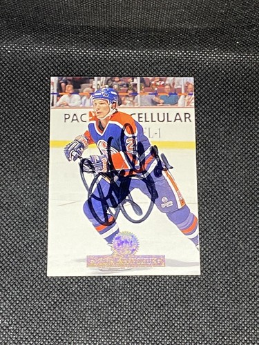 Igor Kravchuk 1994-95 Leaf #244 Edmonton Oilers Signed Auto Autographed ...