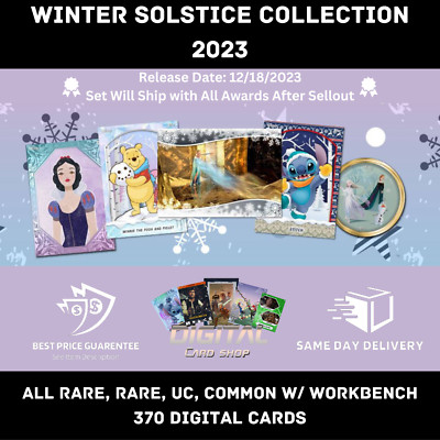 Topps Disney Collect Winter Solstice Collection - All Super Rare R UC C + WB 370 | eBay