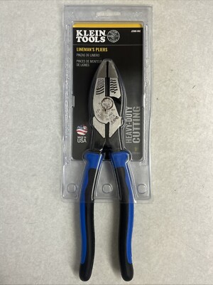 Klein Tools J2000-9NE Lineman's Side Cutting Pliers 9" Journeyman ...