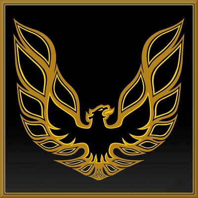 Pontiac Trans Am Logo Phoenix bird BLACK, Toolbox - Fridge Magnet, 42 ...