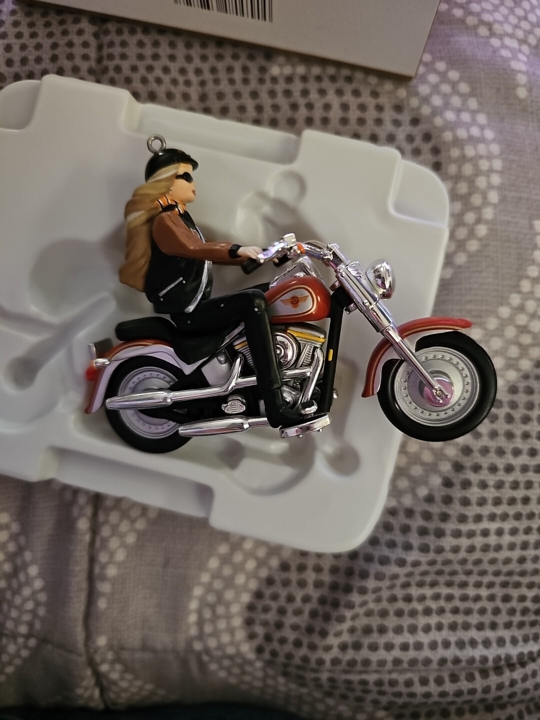Harley-Davidson Fat Boy Motorcycle Barbie 2001 Hallmark Keepsake ...