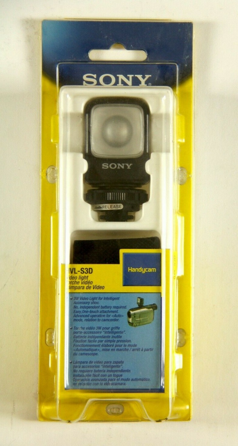 Original Sony Camcorder Handycam Hvl-s3d 3 Watts Video Light for sale ...