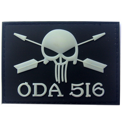 ODA 516 U.S. ARMY USA 3D US RUBBER PVC BADGE TACTICAL HOOK LOOP PATCH ...