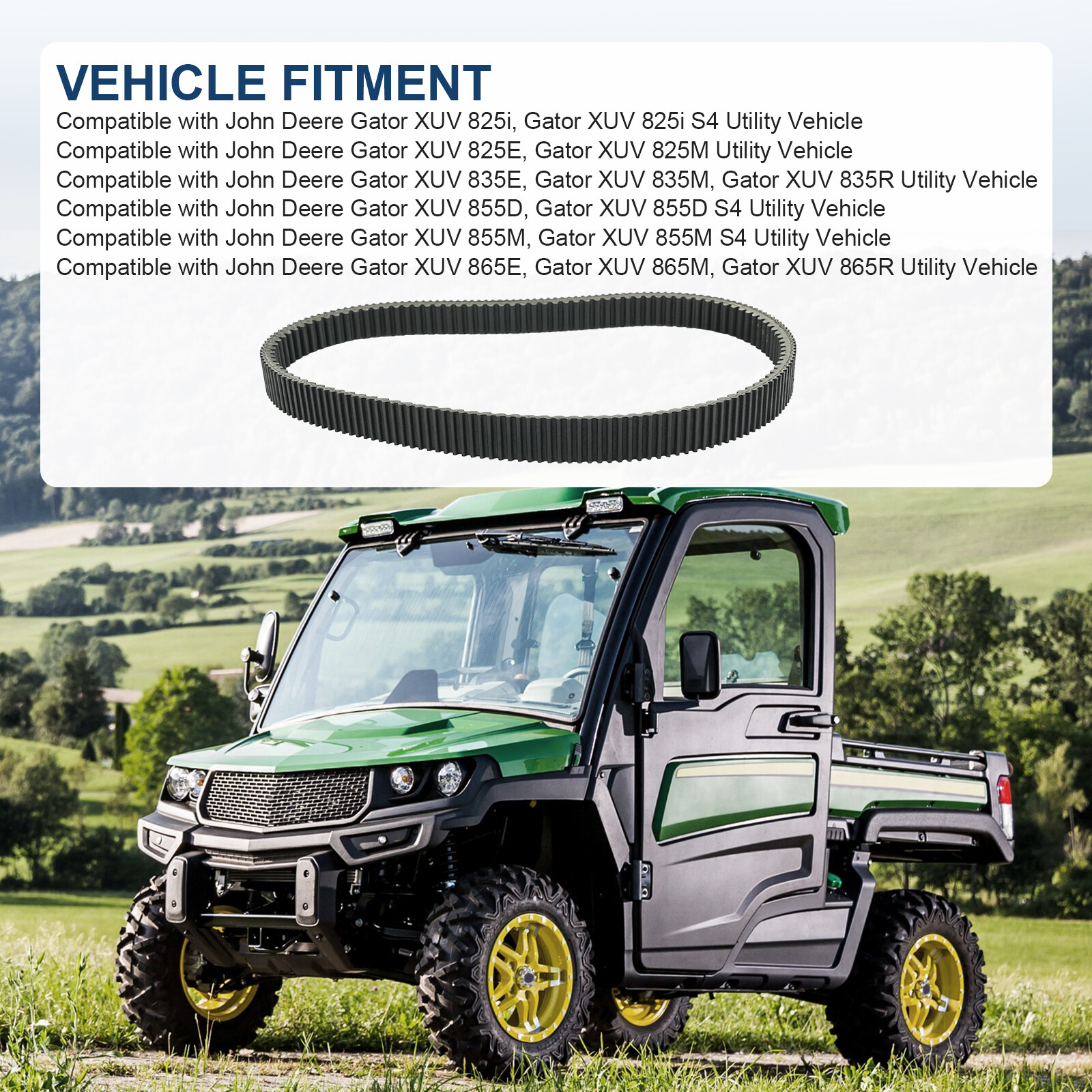 Clutch Drive Belt For John Deere XUV 825i S4 855D 855M 835M 865R Gator ...