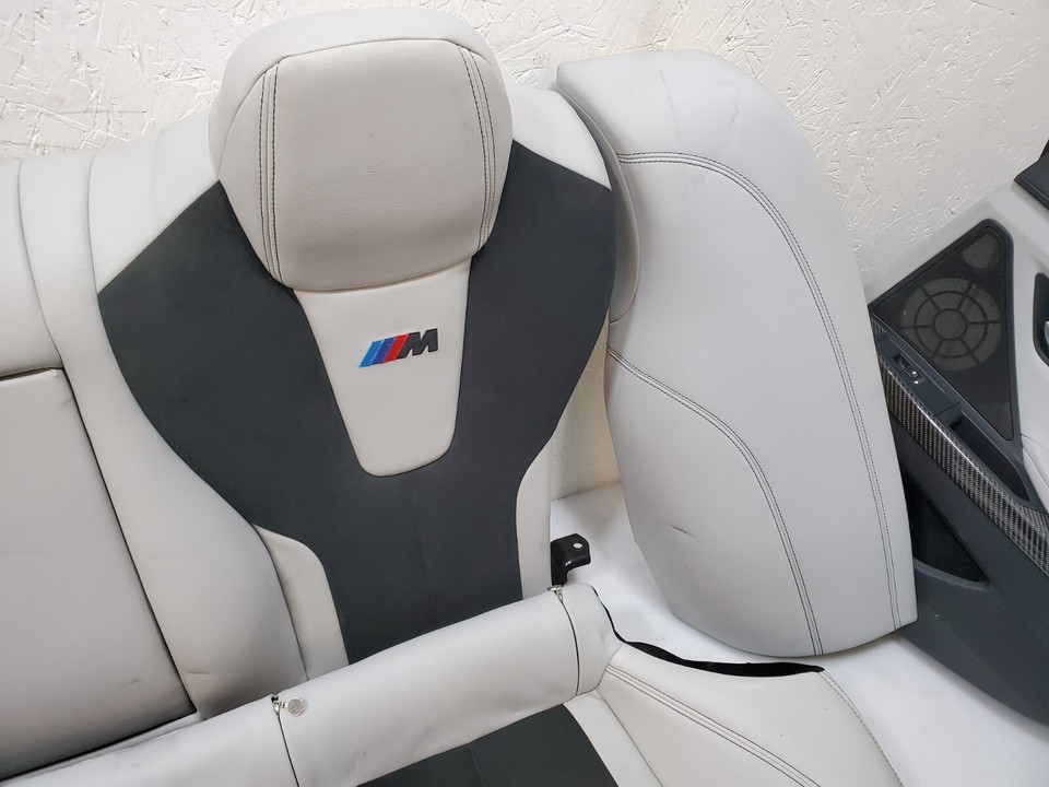 12-18 OEM BMW F06 M6 Merino Leather Silverstone 2 Interior Heated Seats ...