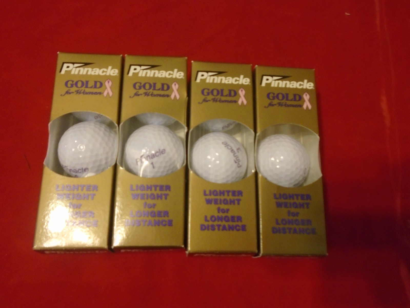 PINNACLE GOLD WOMEN GOLF BALLS 4 BOXES 12 BALLS | eBay
