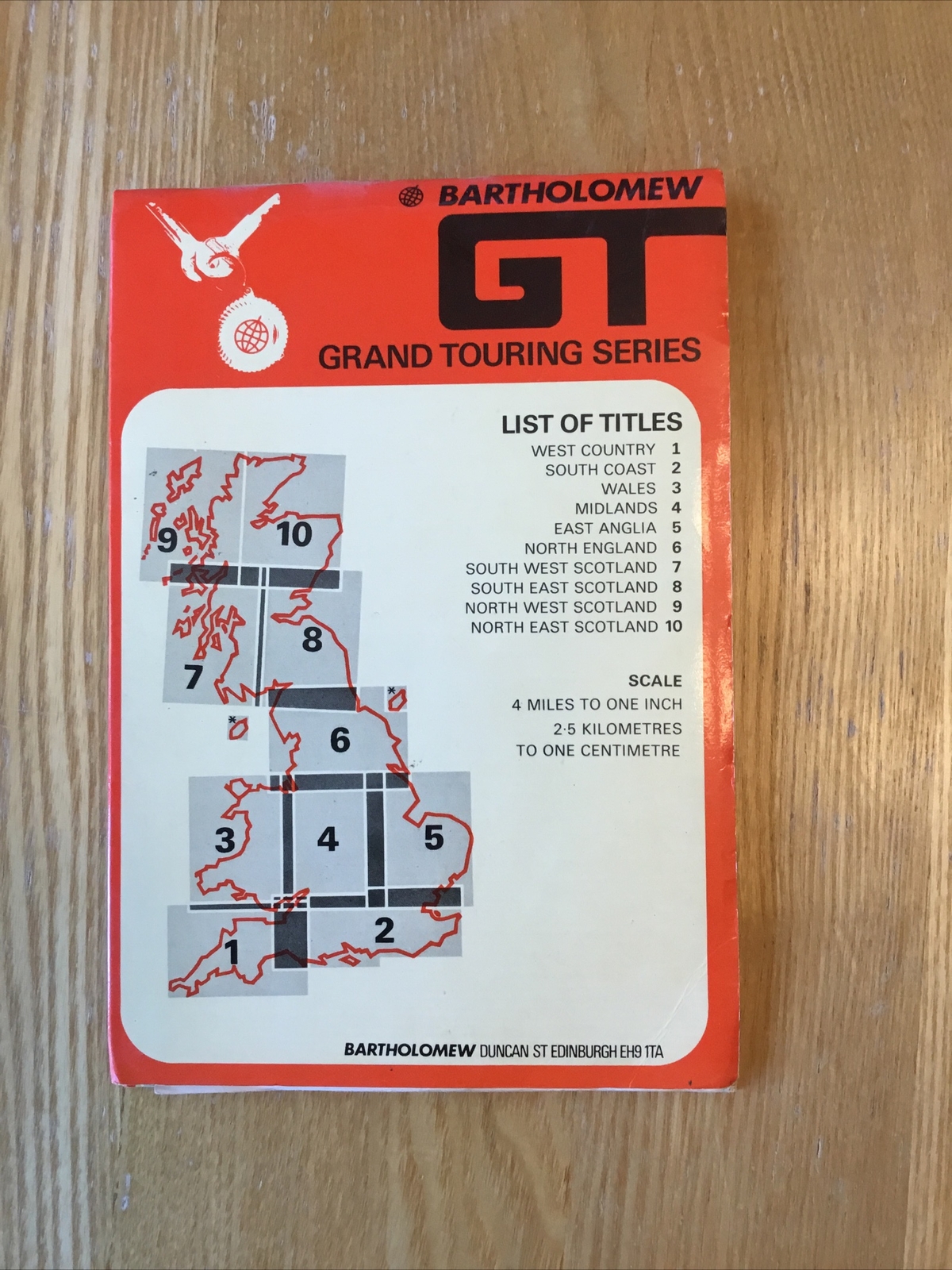 1975 Bartholomew GT Grand Touring Series Map 6 North England ( Leeds ...